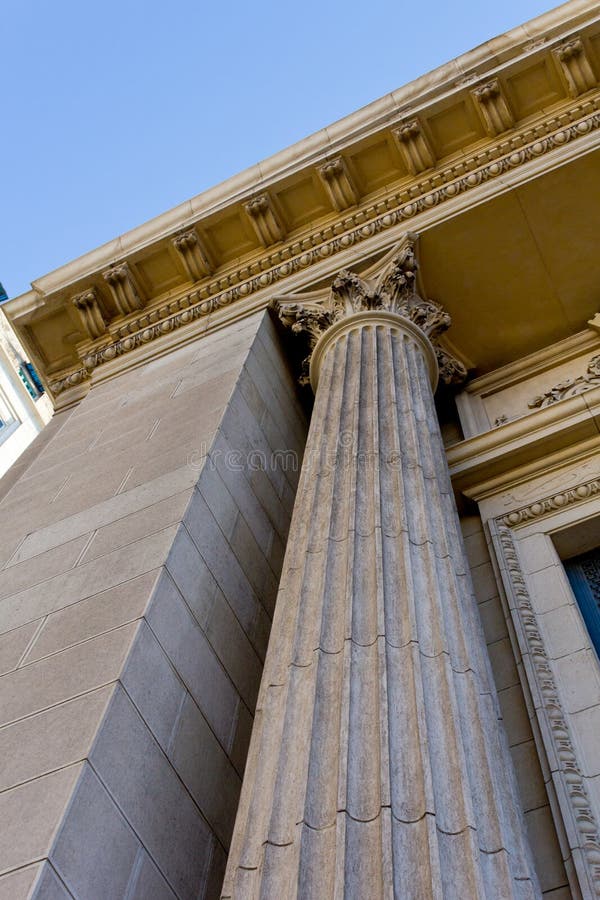 Greek style pillar stock photo. Image of facade, historic - 26745088