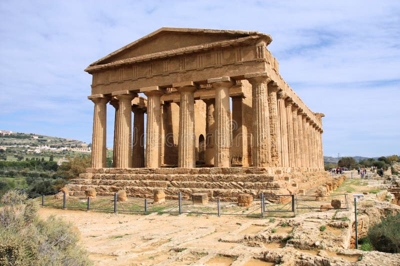 Greek temple stock photo. Image of world, landmark, site - 13229442