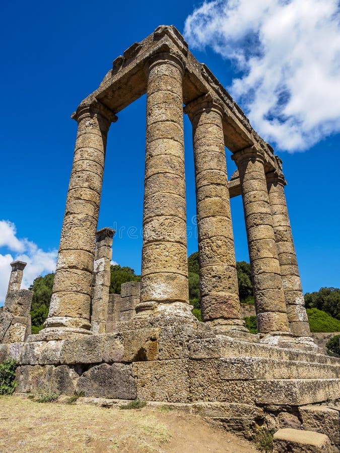 Greek temple stock image. Image of corner, cloud, architecture - 59752787