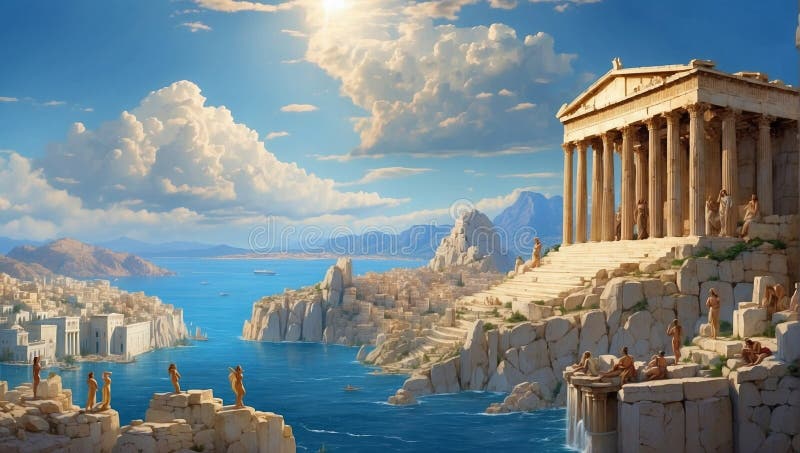 Greek Temples Illustration that Showcasing Ancient Greece in All Its ... Greek Temples Illustration that Showcasing Ancient Greece in All Its ...