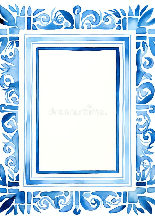 Watercolor Greek Tile Stock Illustrations – 195 Watercolor Greek Tile ...