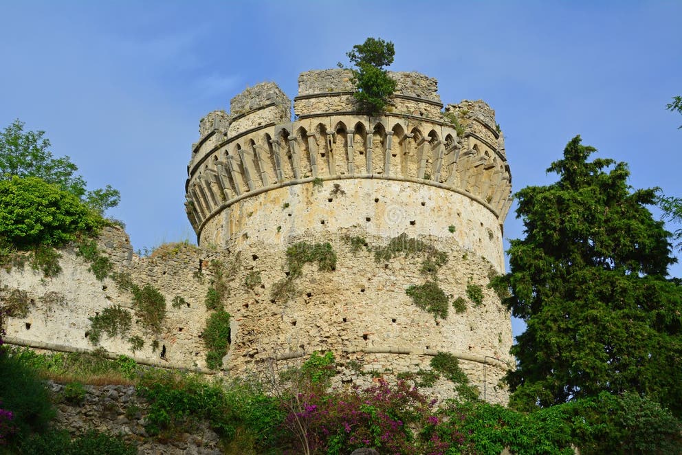 Greek tower stock photo. Image of abandoned, battles - 41875906