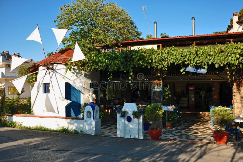 Greek Traditional Restaurant Stock Photo - Image of cuisine ...