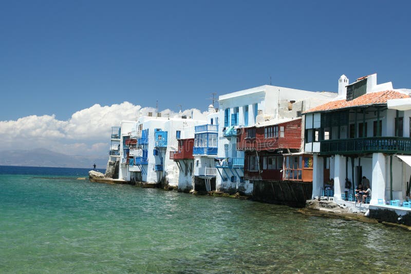 Greek Water Community stock image. Image of buildings - 5791787