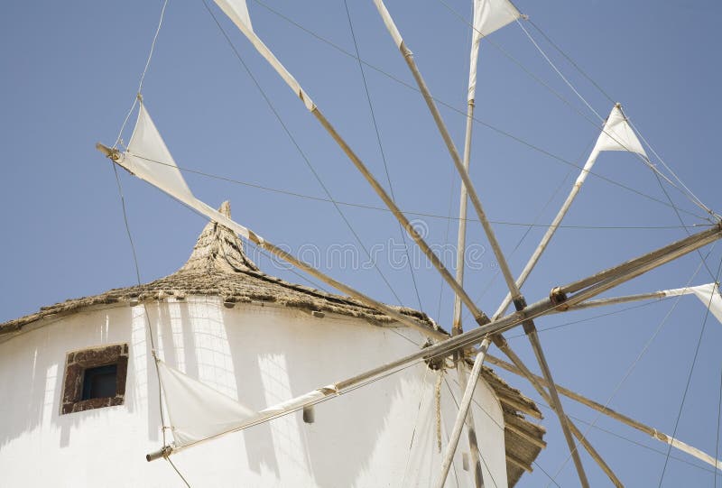 Greek Windmill stock image. Image of windmill, landmark - 2106287