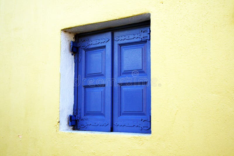 Greek window stock image. Image of travel, santorini - 26807761