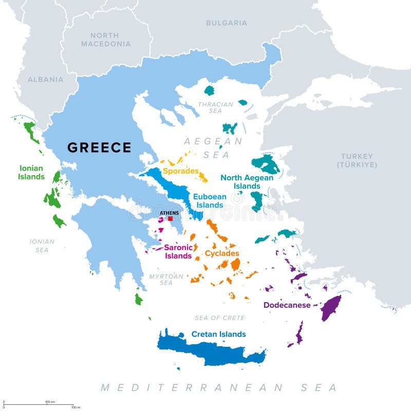 Greek Islands Map Stock Illustrations – 320 Greek Islands Map Stock ...