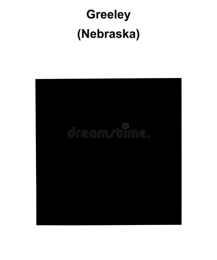 Greeley outline map stock vector. Illustration of border - 361725729