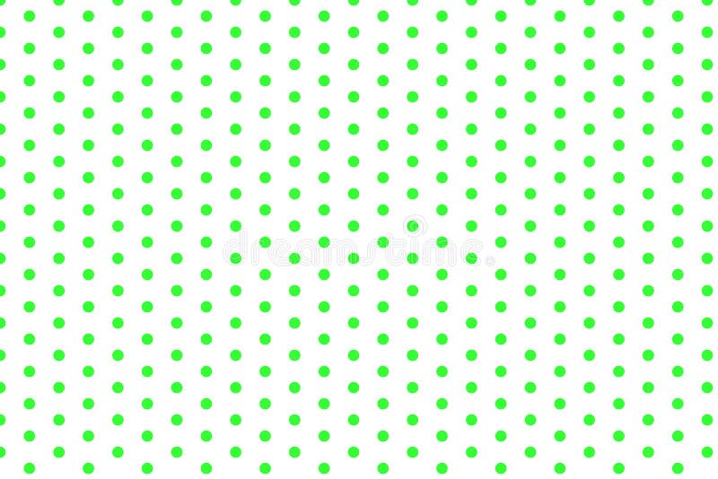 Green Polka Dot Pattern on a White Background Stock Illustration ...