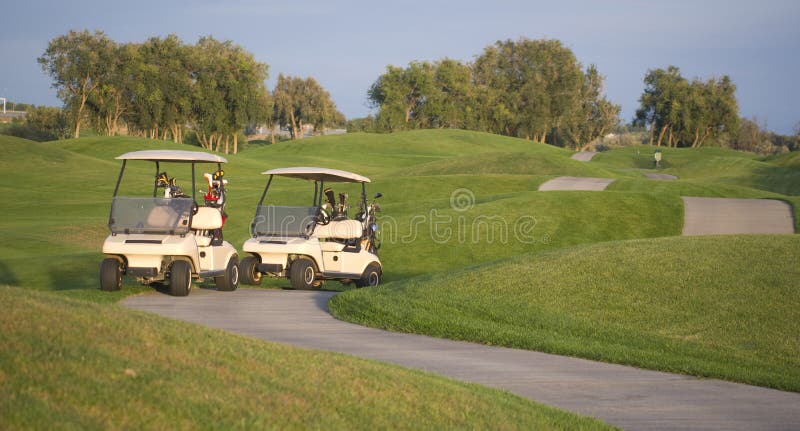 Path for Golf Carts stock image. Image of hole, nature - 31256079