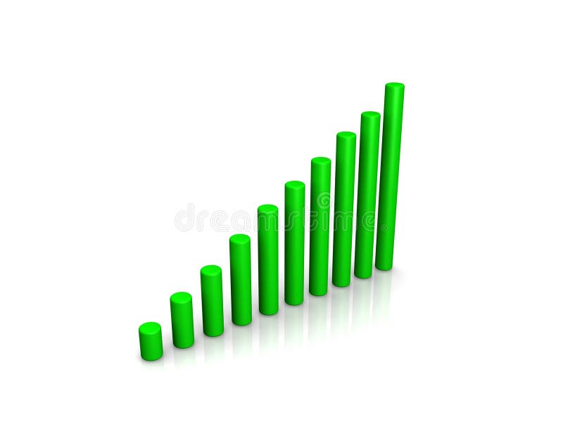Graph Growth stock illustration. Illustration of isolated - 544819