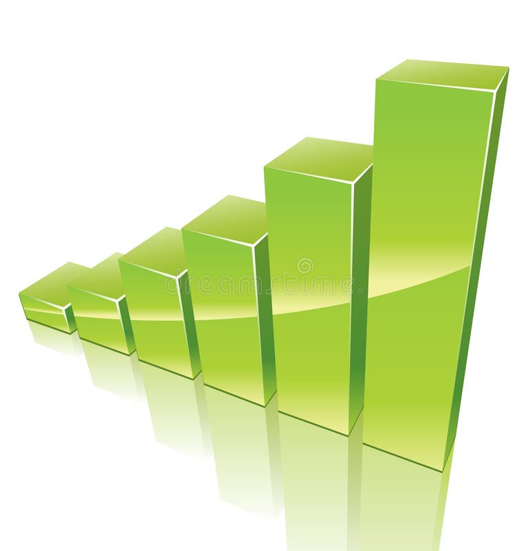 Green Growing Financial Graph Stock Illustrations – 5,898 Green Growing ...