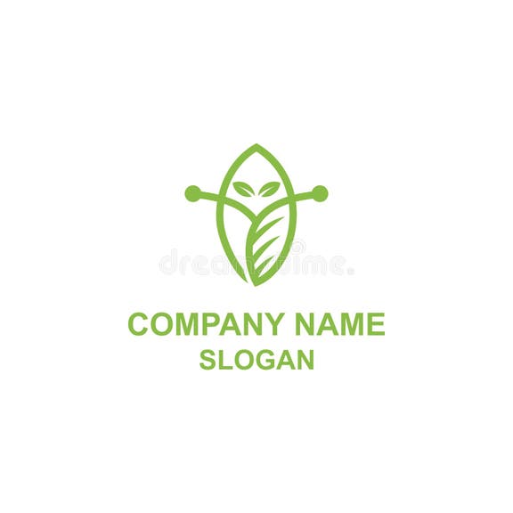 Abstract alien leaf logo. stock illustration. Illustration of leaf ...