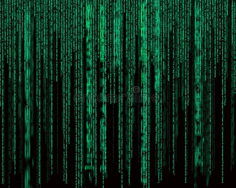 Green Background with World Map Matrix Style Stock Illustration ...