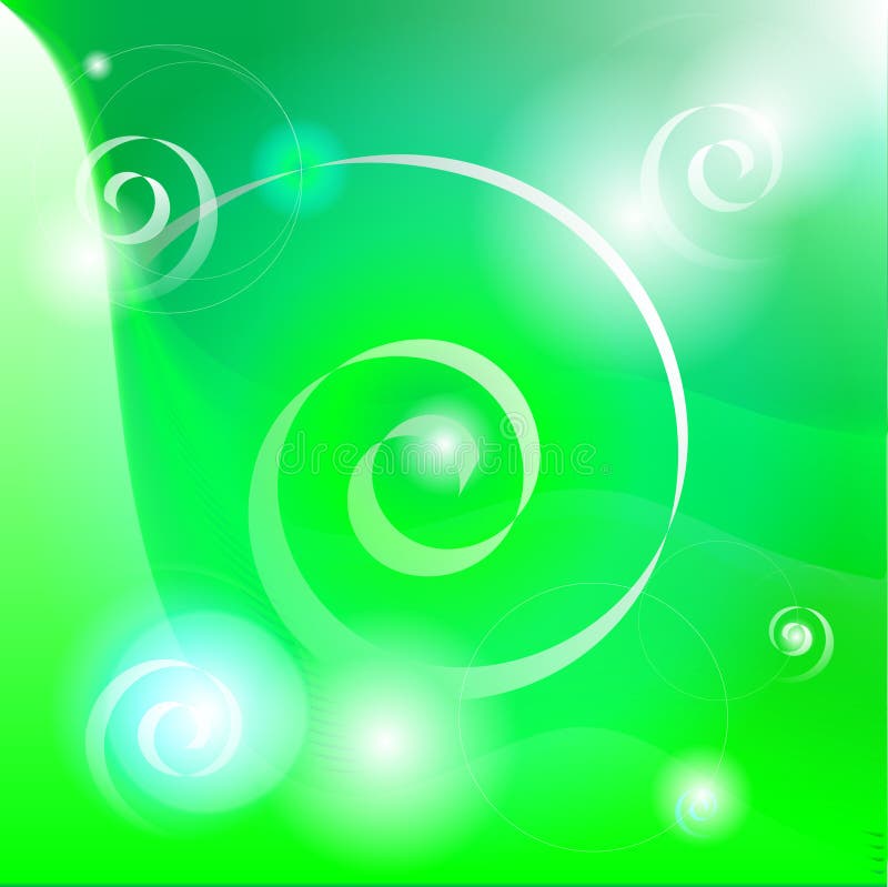 Green Spectrum Color Blend Abstract Design Backgro Stock Illustration ...