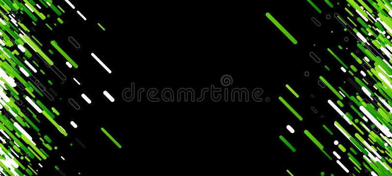 Green Abstract Background on Black. Stock Vector - Illustration of ...