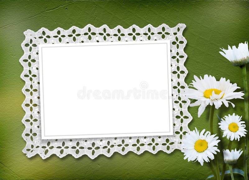 Green Abstract Background with Frame Stock Illustration - Illustration ...