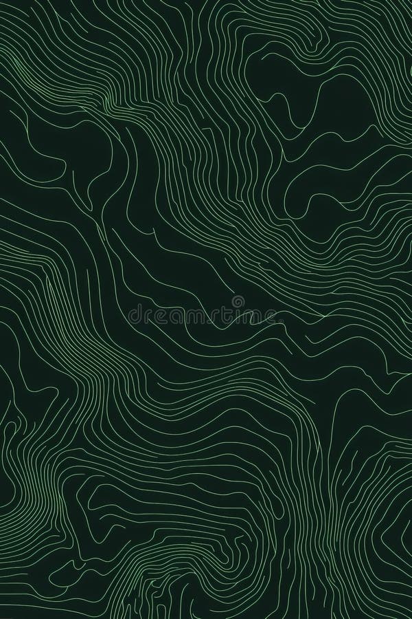 Green Abstract Background with Line Art Illustration Stock Photo ...