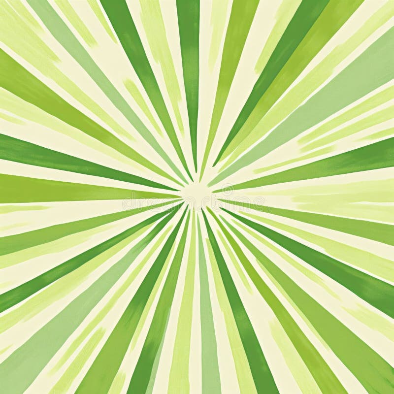 Green Abstract Background with Radial Rays. Vector Illustration for ...