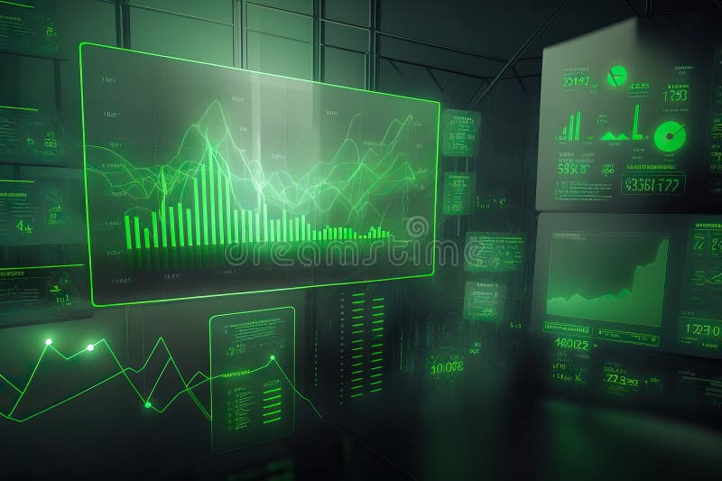 Green Abstract Background, Screens, Monitors, Displays, Interfaces ...