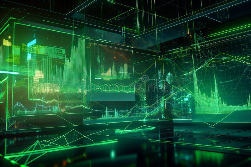 Green Abstract Background, Screens, Monitors, Displays, Interfaces ...