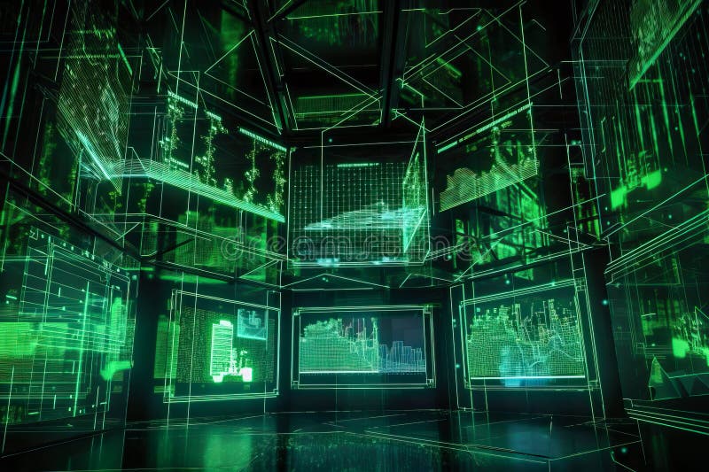 Green Abstract Background, Screens, Monitors, Displays, Interfaces ...