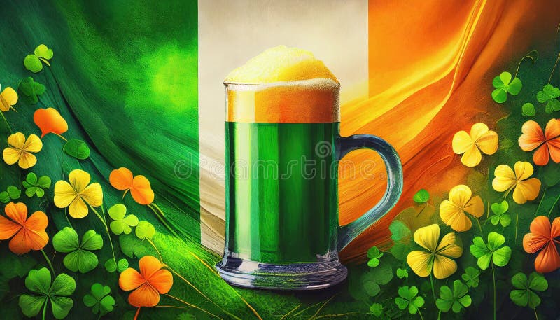 Green Abstract Background Suitable for St Patrick S Day Stock ...