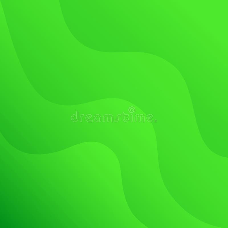 Green Abstract Dynamic Wavy Shapes Background Stock Vector ...