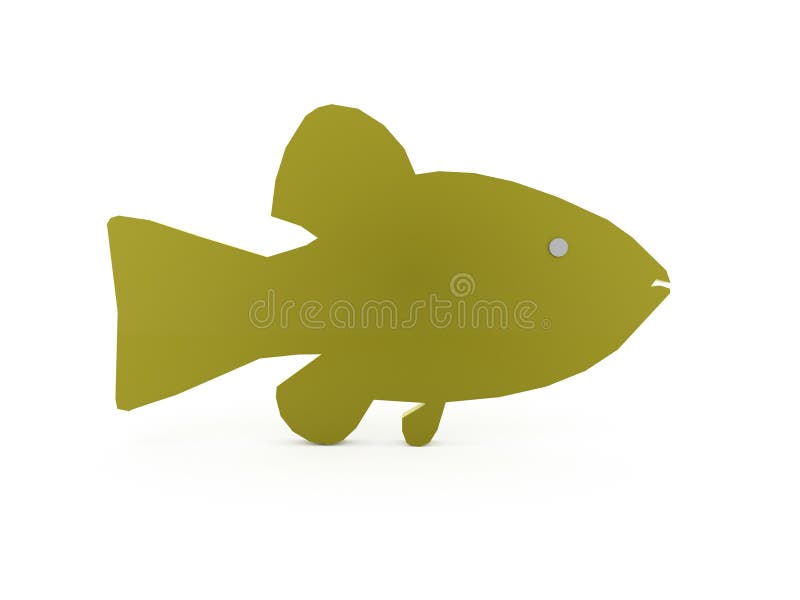 Green Abstract Fish Rendered Stock Illustration - Illustration of ...
