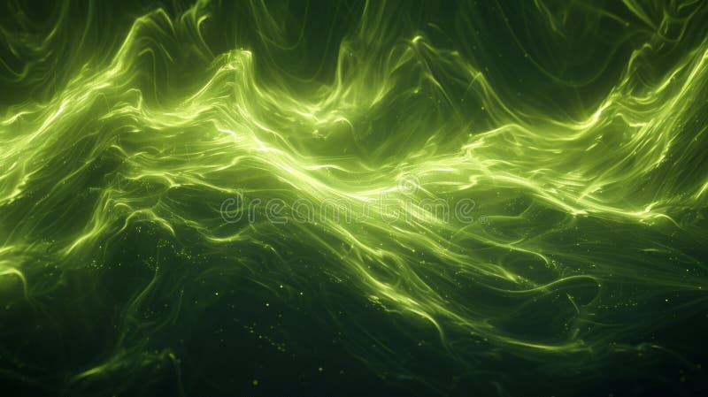 Green Abstract Flow: Energy, Particles, Background Texture Stock ...