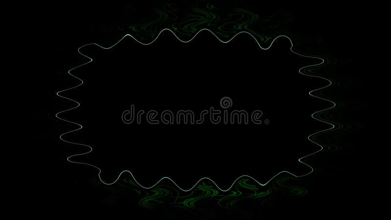 Abstract Green Frame on Black Background Stock Video - Video of design ...