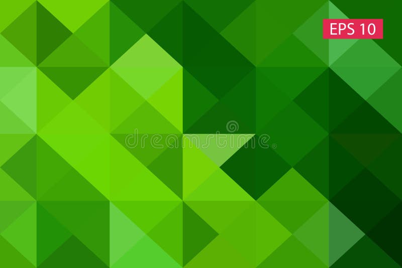 Green Abstract Geometric Background, from Polygons, Triangle Background, Illustration, Pattern ...