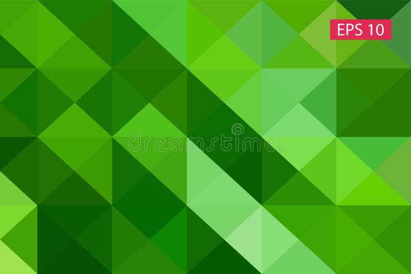 Green Abstract Geometric Background, from Polygons, Triangle Background, Illustration, Pattern ...