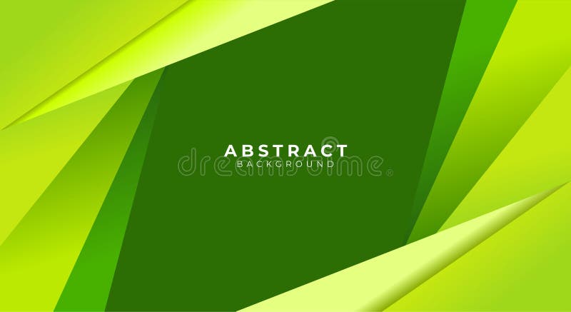 Green Abstract Geometric Frame Background Stock Vector - Illustration ...