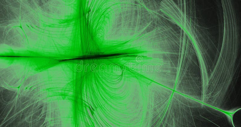 Green Abstract Lines Curves Particles Background Stock Image - Image of ...