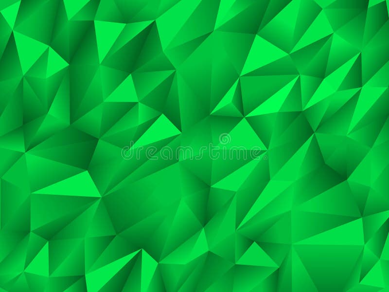 Green Abstract Low-poly, Polygonal Triangular Background. Stock Vector ...