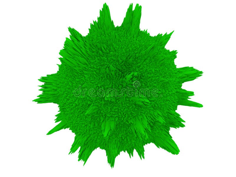 Green Abstract Matter on White Stock Illustration - Illustration of ...