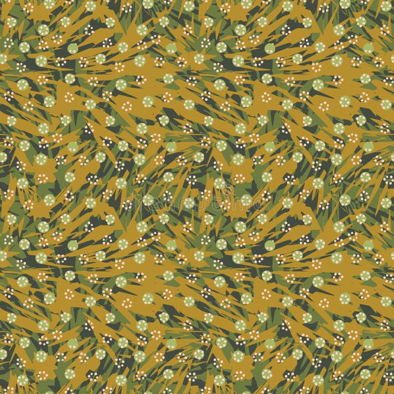 A Green Abstract Meadow Seamless Vector Pattern Stock Vector ...