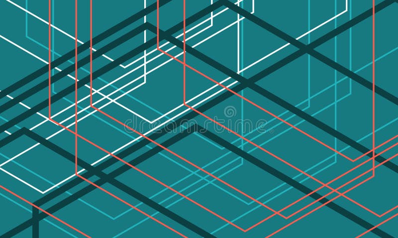 Green Abstract Modern Background with Colored Geometric Lines and ...