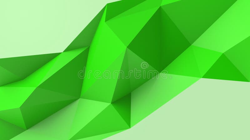 Green Abstract Modern Crystal Background. Polygon, Line, Triangle ...