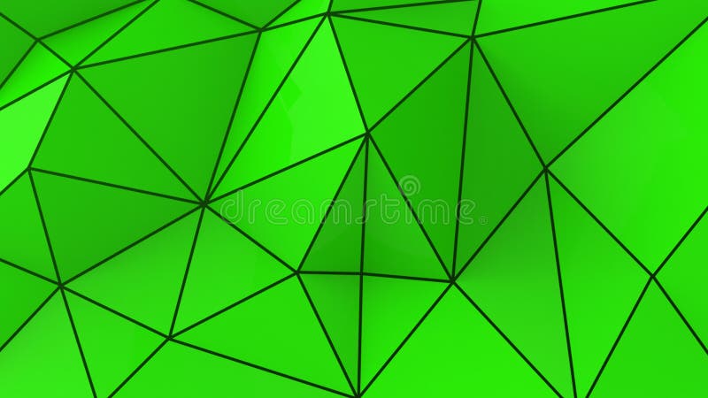 Green Abstract Modern Crystal Background. Polygon, Line, Triangle ...