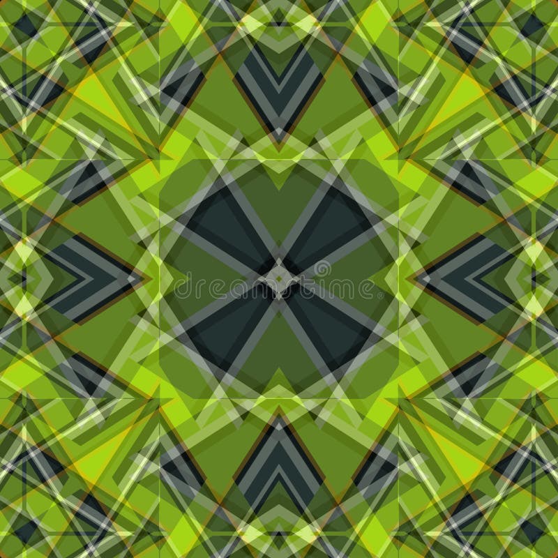 Green Abstract Objects Beautiful Geometric Background Illustration ...