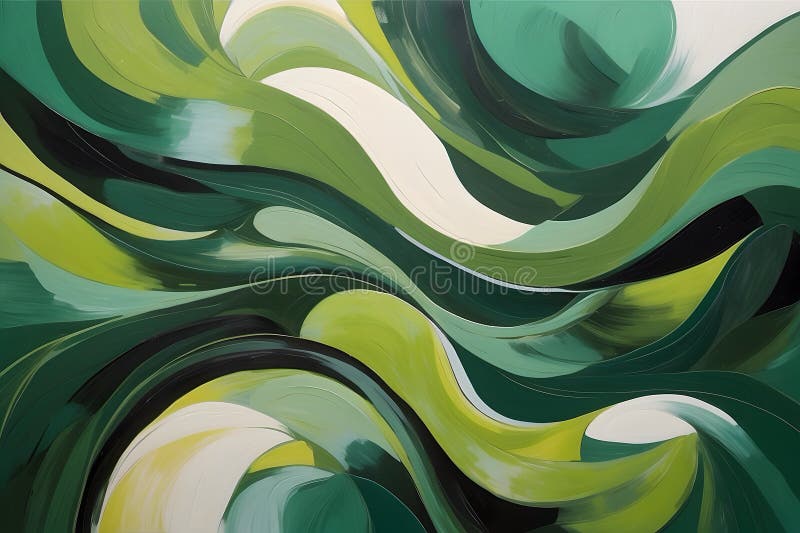 Green Abstract Pattern Wallpaper Stock Illustration - Illustration of ...