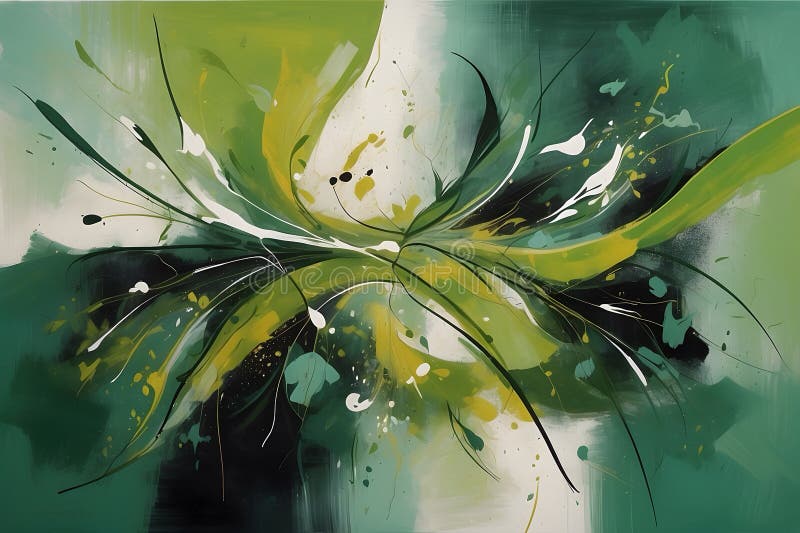 Green Abstract Pattern Wallpaper Stock Illustration - Illustration of ...