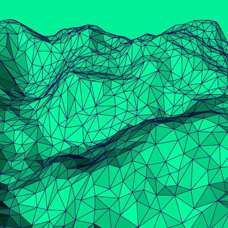 Green Abstract Low Poly Vector Background Stock Illustrations – 14,677 ...