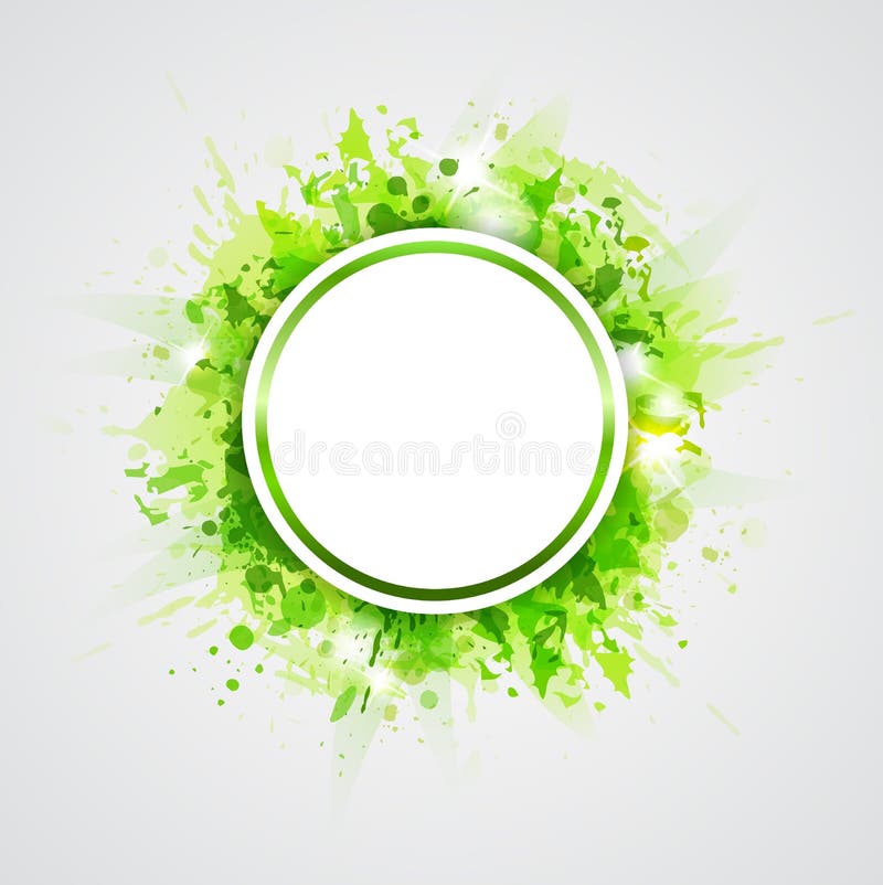 Green Abstract Round Background Stock Vector - Illustration of abstract ...