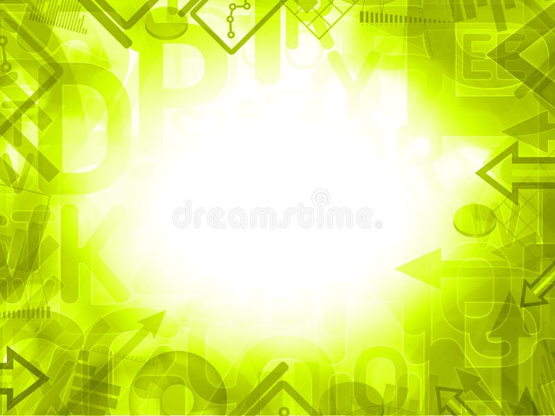 Green Abstract Science Analysis Background Frame Stock Illustration ...