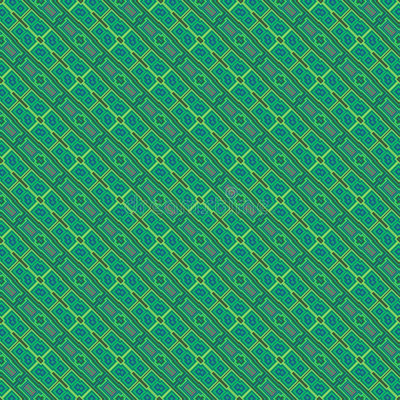 Green Abstract Seamless Wallpaper Stock Illustration - Illustration of ...