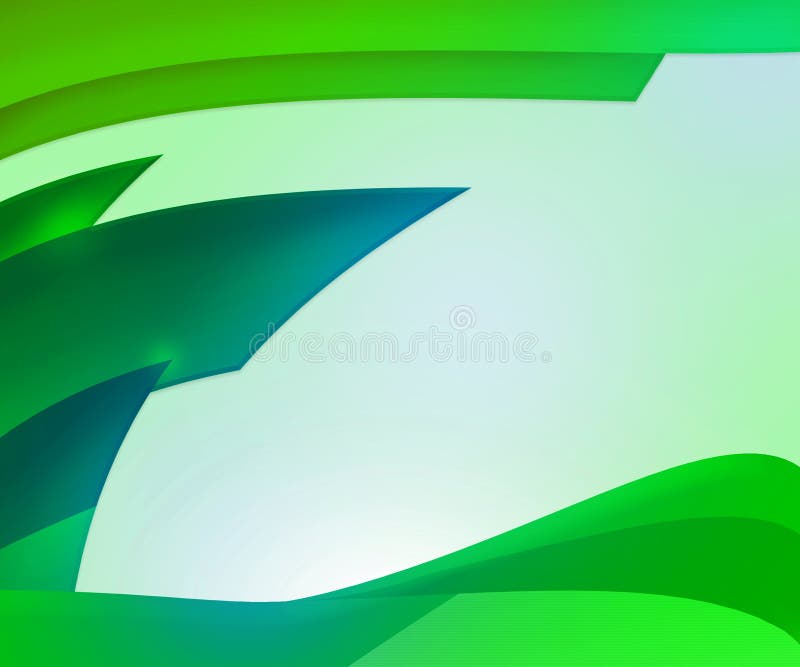 Green Shapes Simple Background Stock Illustration - Illustration of ...