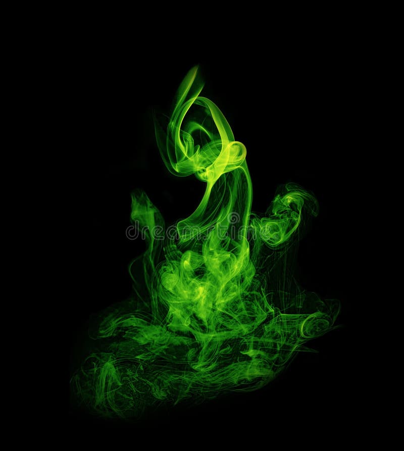 Green Abstract Smoke stock photo. Image of color, incense - 32528500